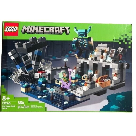Lego | Toys | Lego Minecraft 2246 Deep Dark Battle Biome Set Netherite ...